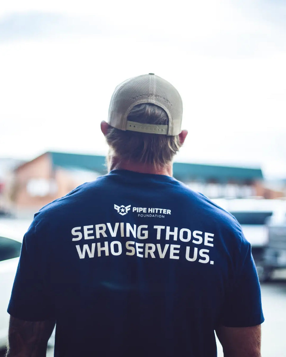 Pipe Hitter Logo Tee - Navy – Imaginary Friends